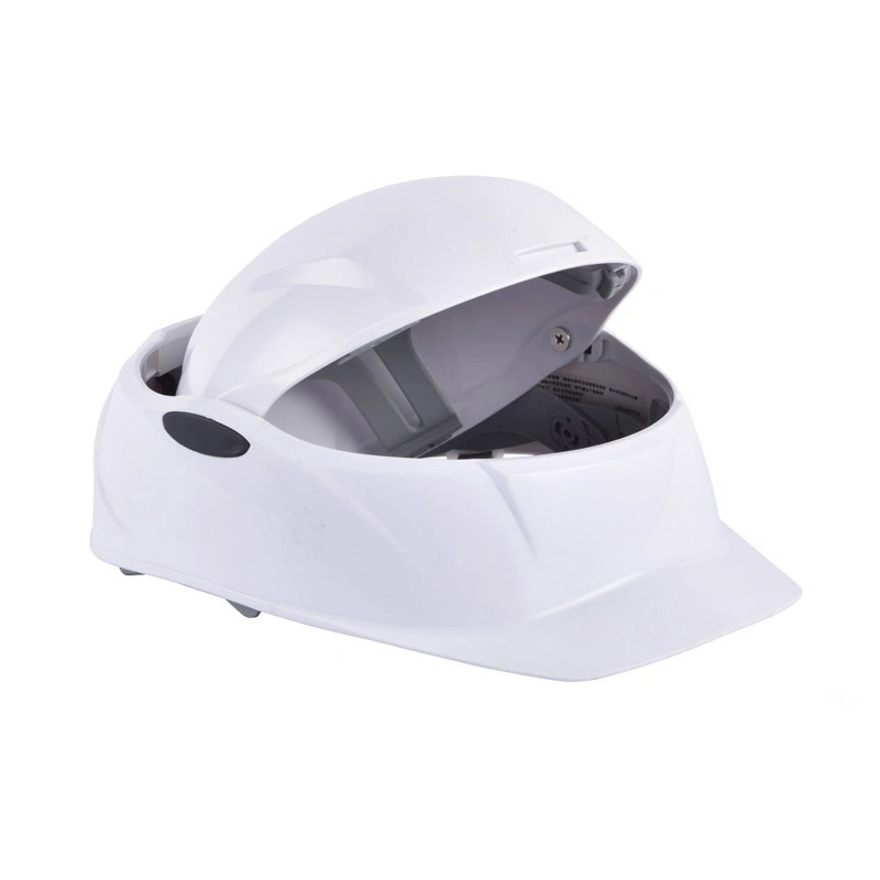 Fold-up safety helmet